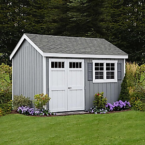 PRO FLEX Shed Window 12" x 12" - Ultra Thick White Aluminum Flush Mount with Tempered Glass - Shed Windows with Fixed Panel and Screws for Chicken Coop, Sheds, Barns, Playhouses