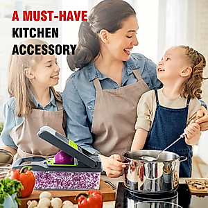 Vegetable Chopper, Pro Onion Chopper, Multifunctional 16 in 1 Food Chopper, Kitchen Vegetable Slicer Dicer Cutter,Veggie Chopper, Chopper With Container