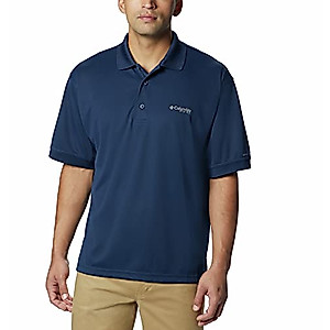 Columbia Men's PFG Perfect Cast Polo Shirt, Breathable, UV Protection Collegiate Navy