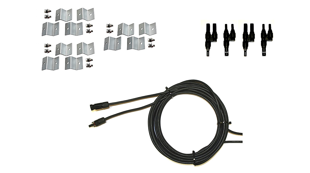 WindyNation 300W Solar Kit with 1500W VertaMax Inverter & Batteries