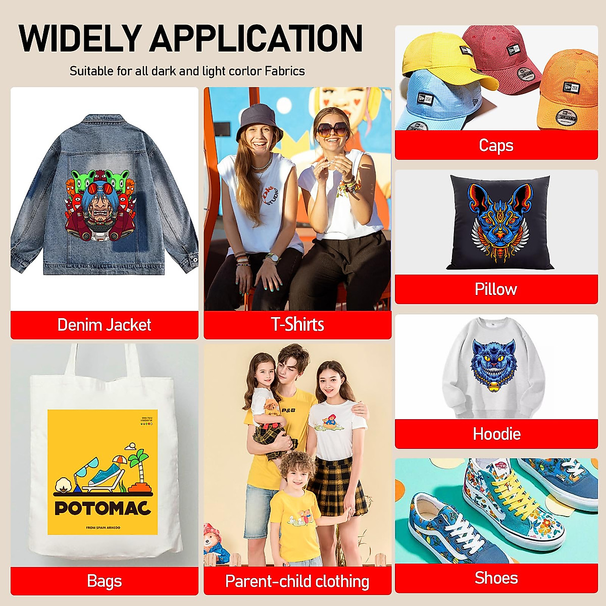 DSV DTF Printer A3 L1800 Transfer Printer Machine Built-in White Ink Circulation System for DIY Print Dark and Light Fabrics (DTF Printer +Oven)