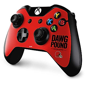 Skinit Decal Gaming Skin Compatible with Xbox One Controller - Officially Licensed NFL Cleveland Browns Team Motto Design