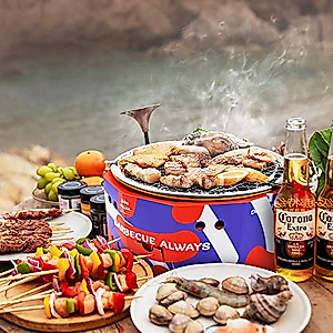 Bobikuke Disposable Charcoal Grill,Camping Grill,Portable BBQ Grill for Outdoor Cooking Camping Picnics Beach,Barbecue Charcoal Grill,Easy To Light e/Recyclable/ BBQ Grill Eco Friendly