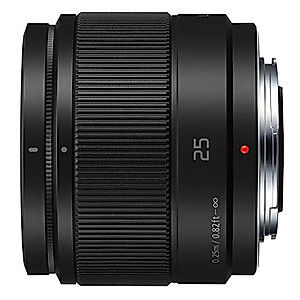 Panasonic LUMIX G Lens, 25mm, F1.7 ASPH, Mirrorless Micro Four Thirds, H-H025K (USA Black)