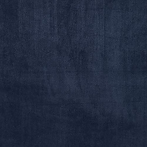 SUN SMART 510 Design Colt Darkening Poly Velvet -Rod Pocket/Back Tab Treatment Curtain Set Window Panel Pair Blackout Drapes for Bedroom Living Room and Dorm, 37x84, Navy, 2 Piece