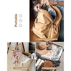 URZCT Travel Garment Rack,Portable and Foldable，Folding Clothes Rack for Dance,Travel,Camping, Drying,RV, Indoor,Outdoor.A Collapsible Mini Clothing Rack.