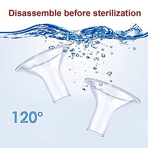 Maymom MyFit 19 mm Small Shields; Compatible with Medela Breast Pump- PersonalFit, Freestyle, Harmony, Maxi, Freestyle Flex Connector; Connect to Maymom Widemouth/Narrow Connector, 2pcs