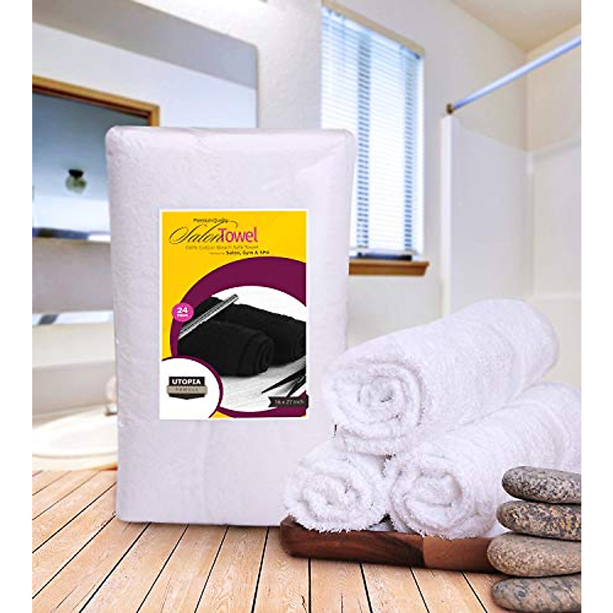 Utopia Towels 24PK Salon Towels & 6PK Hand Towels