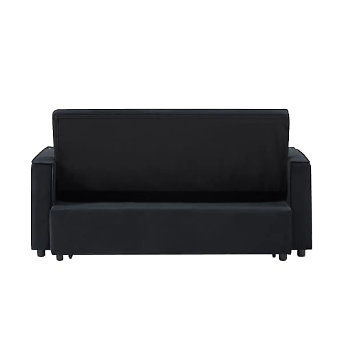 3 in 1 Loveseat Sofa W/Pull Out Sleeper Couch Bed, 2 Seater Sofa & Couch Tufted Upholstered Adjustable Backrest Futon Convertible Sleep Daybed for Living Room