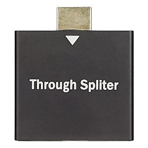 CCYLEZ 1 to 2 HD Splitter, 1080P HD Output Video Audio Sync Splitter Connect 2 Monitors, Projectors, HDTVs