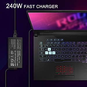 240W 20V 12A Charger for ASUS ROG 15 S15 S17 G15 G513RM TUF Gaming A15 F17 FA707R FX707Z FX507Z FA507R Zephyrus G14 Vivobook Pro 14X 15x 16x a20-240p1a adp-240eb b Asus 240W Charger