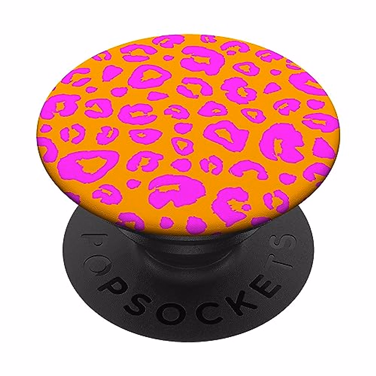 Cheetah Leopard Pattern Pink Orange PopSockets Standard PopGrip