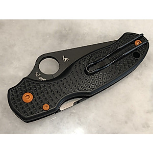 Flat Orange Screws Set For Spyderco Para 3 FRN Lightweight Knife C223PBK 6pcs