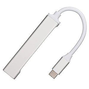 USB C Hub, 4 in 1 USB Docking Station for Printer for Keyboard for Tablet(Silver)