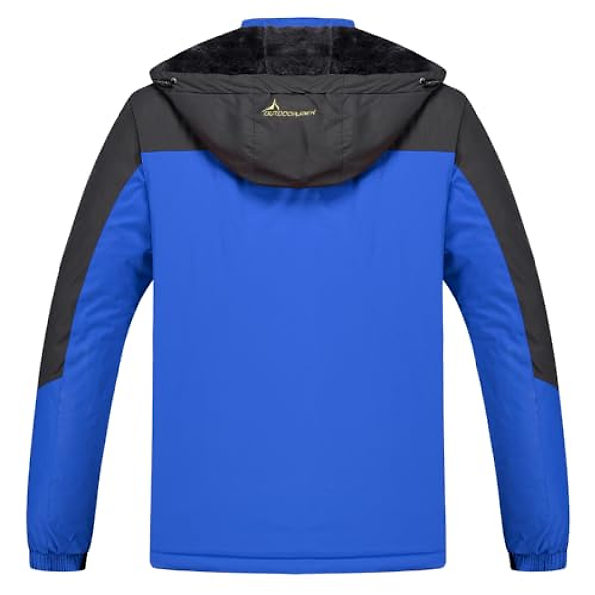 MANSDOUR Men's Ski Jacket Warm Winter Coat Outdoor Snowboard Jacket Windproof Snow Rain Coat Waterproof Fleece Mountain Windbreaker Hooded Coat Casual Skating Skiing Hiking Jackets