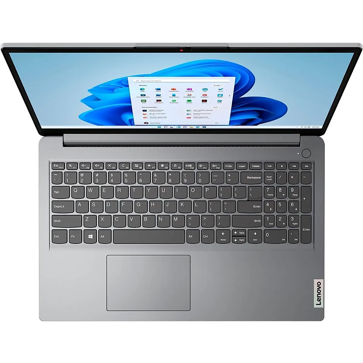 Lenovo IdeaPad 1 15.6"" HD Laptop, Athlon Silver 7120U, 4GB RAM, 256GB PCIE SSD, Webcam, Type-C, SD Card Reader, USB-A&C, Wi-Fi 6, Windows 11 + GM Accessory, Cloud Grey