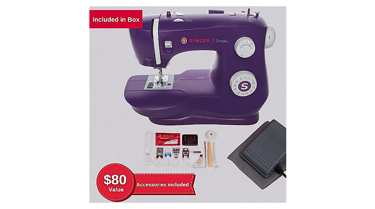 SINGER 3337 Purple Mechanical Sewing Machine - Versatile & Durable