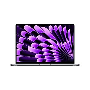 Apple 2023 MacBook Air Laptop with M2 chip: 15.3-inch Liquid Retina Display, 8GB Unified Memory, 512GB SSD Storage, 1080p FaceTime HD Camera, Touch ID. Works with iPhone/iPad; Space Gray