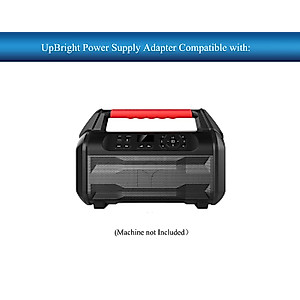 UpBright AC/DC Adapter Compatible with Woozik & Monster Drift X Water Resistant Bluetooth Speaker Monster Roam 2 Stereo s Radio MNSTRM-BLK, Rove MROVE-BK 20 W, Nomad 30W, Power Supply Battery Charger