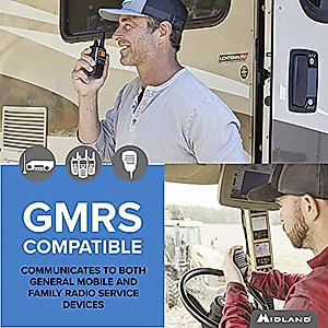 Midland – MXT115AGVP3 - 15 Watt GMRS MicroMobile Two Way Radio - Off Roading Outdoor Farm Radio - Extended Range 3dB gain Ghost Antenna, Antenna Cable, Mounting Bracket - Farm Tractor Bundle