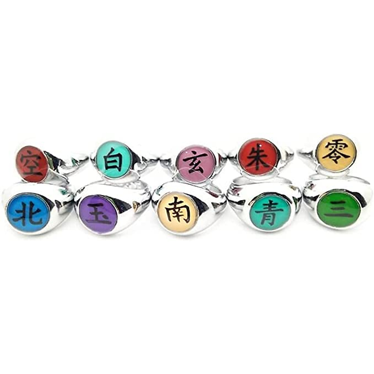 Anime Rings Set for Men, Kids and Accessories Cosplay Fans