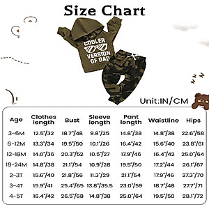 ZOEREA Toddler Baby Boys Clothes Letter Printed Hoodie Sweatshirt Tops+Camouflage Long Pants 2PCS Outfits Set