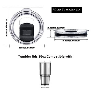 30 oz Magnetic Spill Proof Tumbler Lid - Compatible With Yeti Rambler replacement lid, zark Trail,Old Style Rtic Replacement Lid (1 Pack)