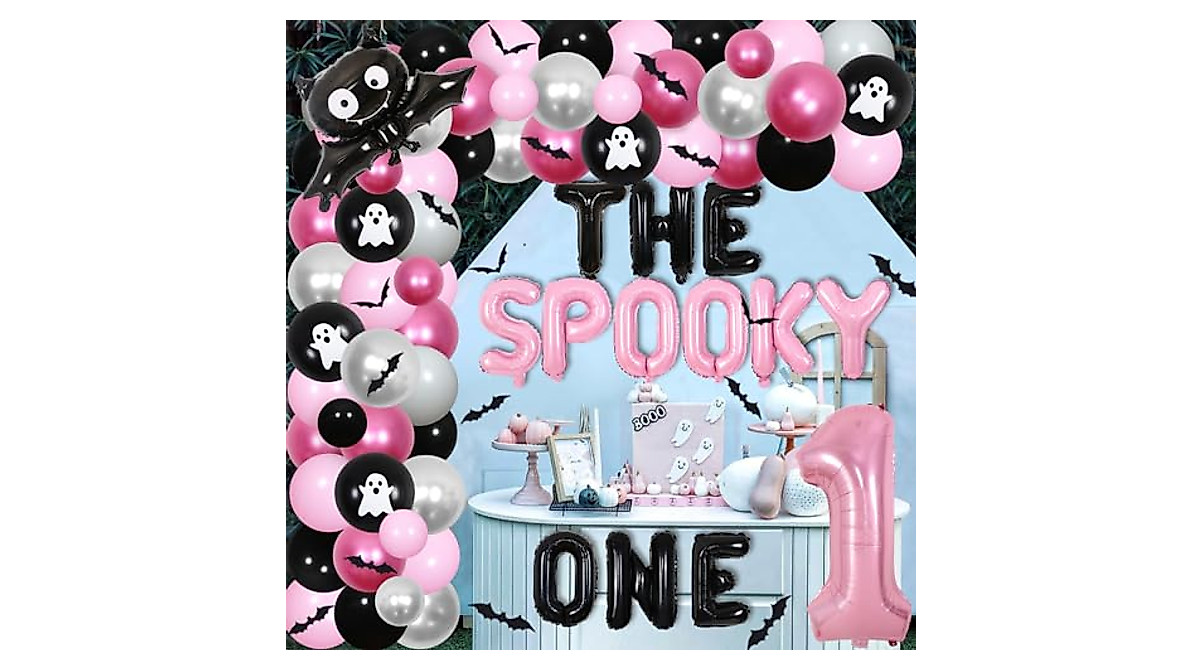 Spooky 1st Birthday Decorations Kit for Girls