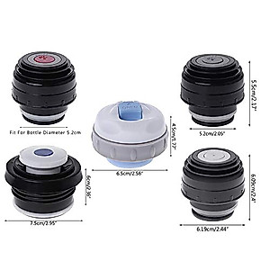 HELYZQ 5.2-7.5cm 600-1200ml Holding Capacity Vacuum Flask Lid Thermos Cover Portable Universal Travel Mug Accessories