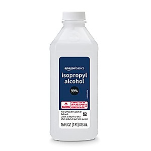 Amazon Basics 99% Isopropyl Alcohol First Aid For Technical Use,16 Fluid Ounces, 1-Pack (Previously Solimo)