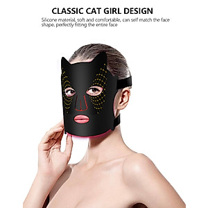 ReNew You Essentials Red Light Therapy For Face, multiple colors LED Face Mask Light Therapy, Red Light Therapy Mask Skin Care At Home Use