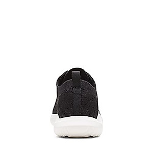 Clarks Women's Nova Glint Sneaker, Black Knit, 7