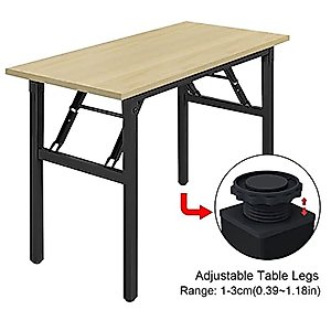 Computer Desk,47" Modern Simple Style Folding Tables,Home Office Writing Desk, Space Saving Foldable Table, No Install Needed