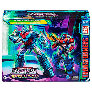 Transformers Toys Legacy Evolution Voyager Senator Shockwave & Deluxe Data Clerk Orion Pax Humble Origins 2-Pack, Action Figures for Boys and Girls Ages 8 and Up (Amazon Exclusive)