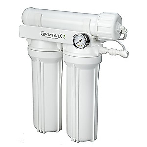 GROWONIX EX200-KDF 200 Gallon Per Day Reverse Osmosis System Ultra High Flow Rate Water Purification Filter for Hydroponics Gardening Drinking H20 Coffee Point of use On Demand Purifier