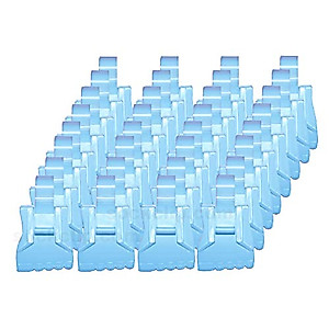 The Amazing Sock Clip Sock Holder, 32 Clips, Baby Blue, Made in U.S.A.