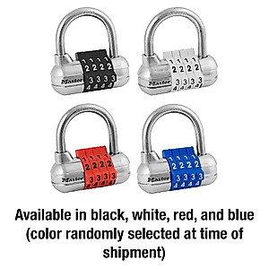 Master Lock Set Your Own Combination Padlock, Gym Locker Locks with Code for Securing Indoor Valuables, Color May Vary, ‎1523D
