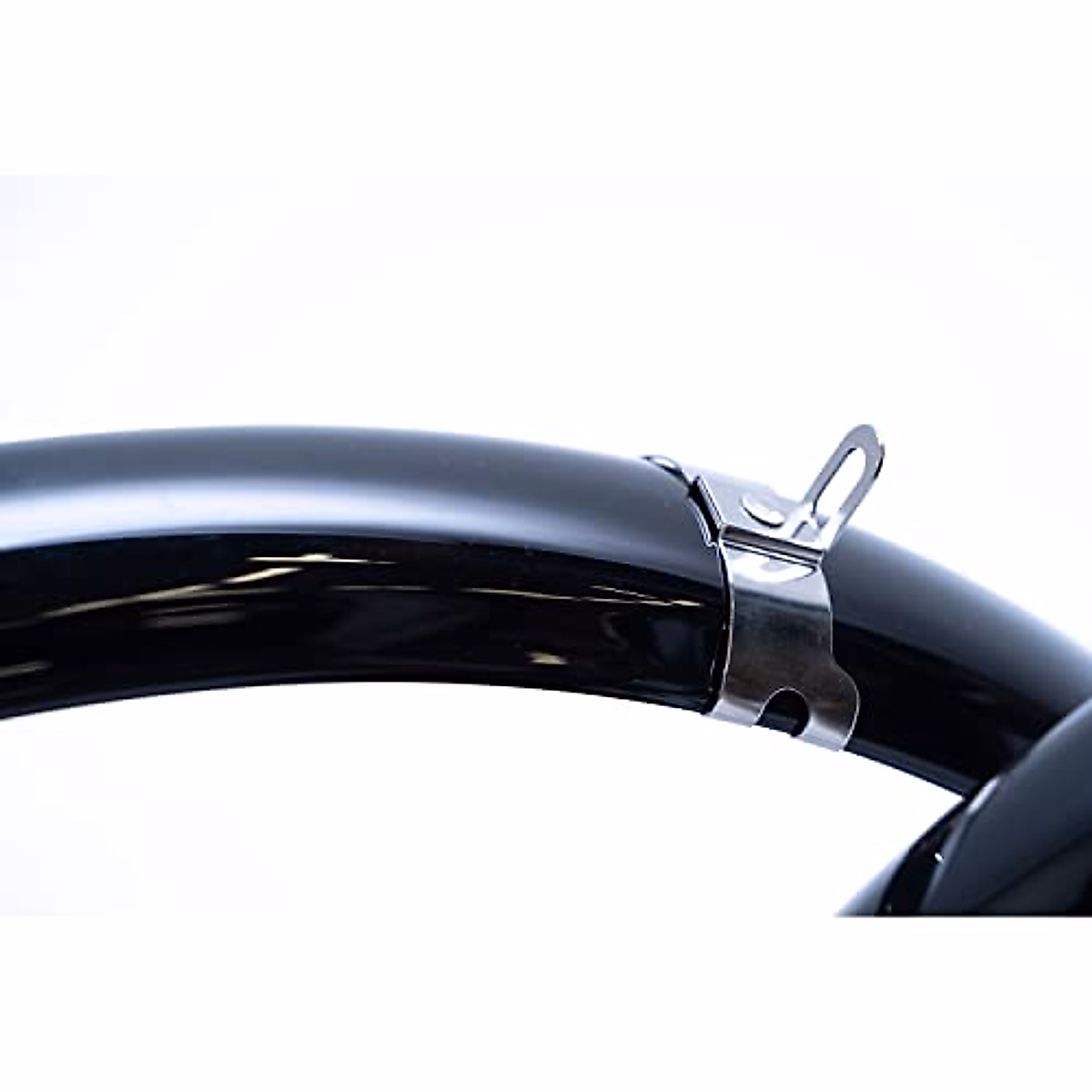 RITEWAY Bicycle Fender, Double Stay Cloth Bike Full Fender, Mud Flap, Front and Rear Set, for 20 Inches (ETRTO406/451), Width 2.4 inches (60 mm), Gloss Black