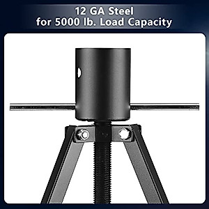 A-KARCK King Pin Adjustable Tripod 5th Wheel Stabilizer, Fifth Stabilizer Tripod Jack with 5000 lbs Load, Reduce Side-to-Side Movement of RV