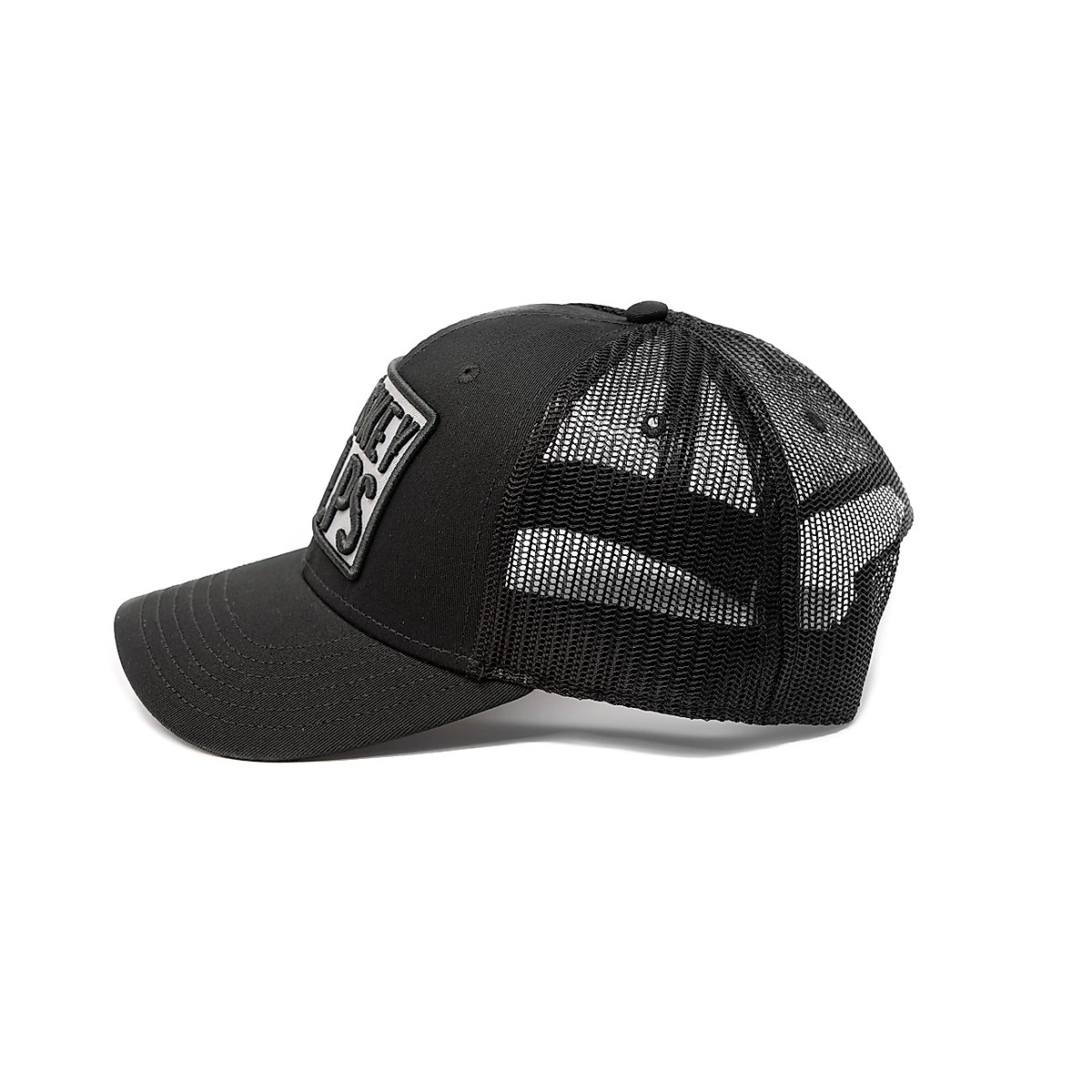 MASHBILL Trucker Hat - Whiskey Helps Embroidered Patch, Snap Closure, Adjustable Mesh Back, One Size Fits Most, for Bourbon & Whiskey Lovers, Men's Mesh Cap