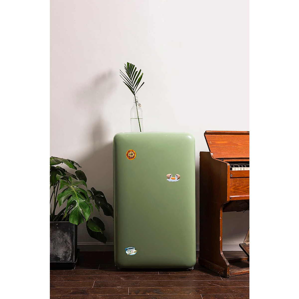 Kaolituis 10pcs Fridge Magnets Set, 3D Resin Magnet Refrigerator Stickers, Cute Food Shaped Magnets Home Refrigerator Stickers Creative Cute Food Shape Magnetic Bread Milk Bacon Fried Egg Pan