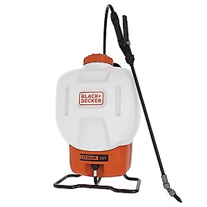 Black & Decker 190657 20V MAX 4 gal. Lithium-ion Cordless Backpack Sprayer Kit with (1) 20V Battery and (1) Charger