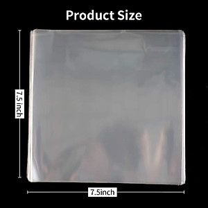 Clear Cellophane Sheets, 7.5x7.5 Inches Cello Sheets, Cellophane Wrap for Candy, DIY Arts Crafts Decoration and More