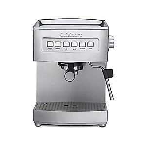 Cuisinart EM-200NP1 Programmable 15-Bar Espresso Maker Bundle with Descaling Powder and Frothing Pitcher (3 Items)
