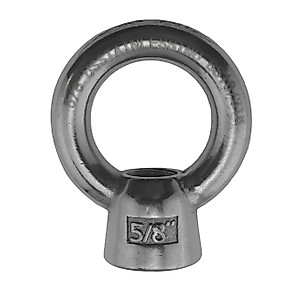 US STAINLESS Stainless Steel 316 Lifting Eye Nut 5/8" UNC Marine Grade Pitch of 11