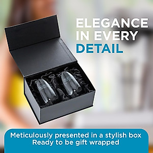 Bartesian Cocktail Glass Sets - Stemless Margarita Drinking Glassware for Cocktails & Mocktails - Bar Glasses for Martini, Margarita, Pina Colada, Whiskey Sour, Old Fashioned - Set of 2