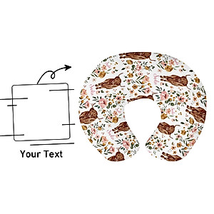 Dyoart Baby Nursing Pillow Cover,Personalized Name Soft Nursing Covers,Breastfeeding Pillow Slipcover for Bottle Feeding,Custom Gifts for Toddler Infannt(23"x19”x5.5")(one Size)