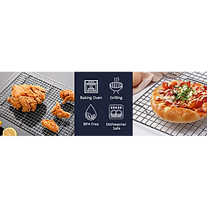 Prestige Baking Cooling Rack 11.5 x 16.5 in Cookware. Air Frying, Baking & Cooking. BPA free, food grade & thick. 100% stainless steel. Chef, professional cook approved.