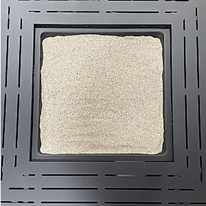 KAYSo INC Silica Sand for Fire Pits,Fire Places,Gas Fire,Base Layer Decoration-10lb Heat and Fire Proof,White Amber,Small