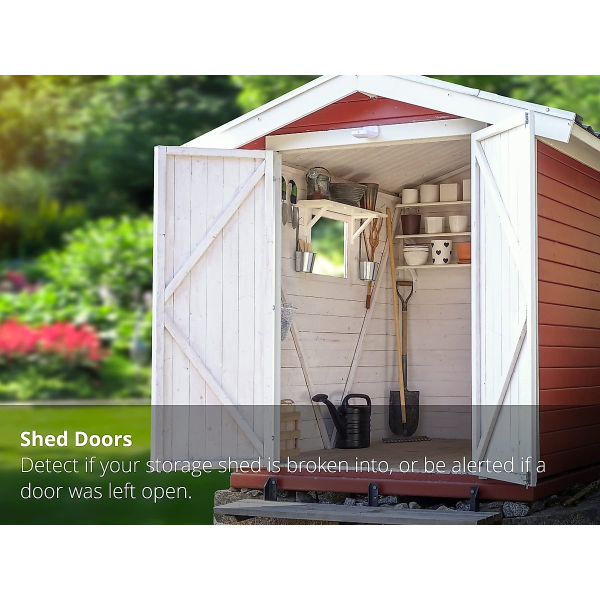 YoLink LoRa Smart Outdoor Contact Sensor & Hub Starter Kit: Hub, (2) Gate & Shed Door Sensors, Contact-Closure Sensor, Email/SMS/Push Alerts, 1/4 Mile Open Air Range, Alexa, IFTTT, Home Assistant